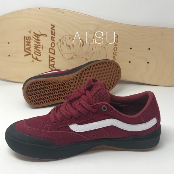 Vans | Shoes | Vans Old Skool Pro Maroon Black W Authentic | Poshmark